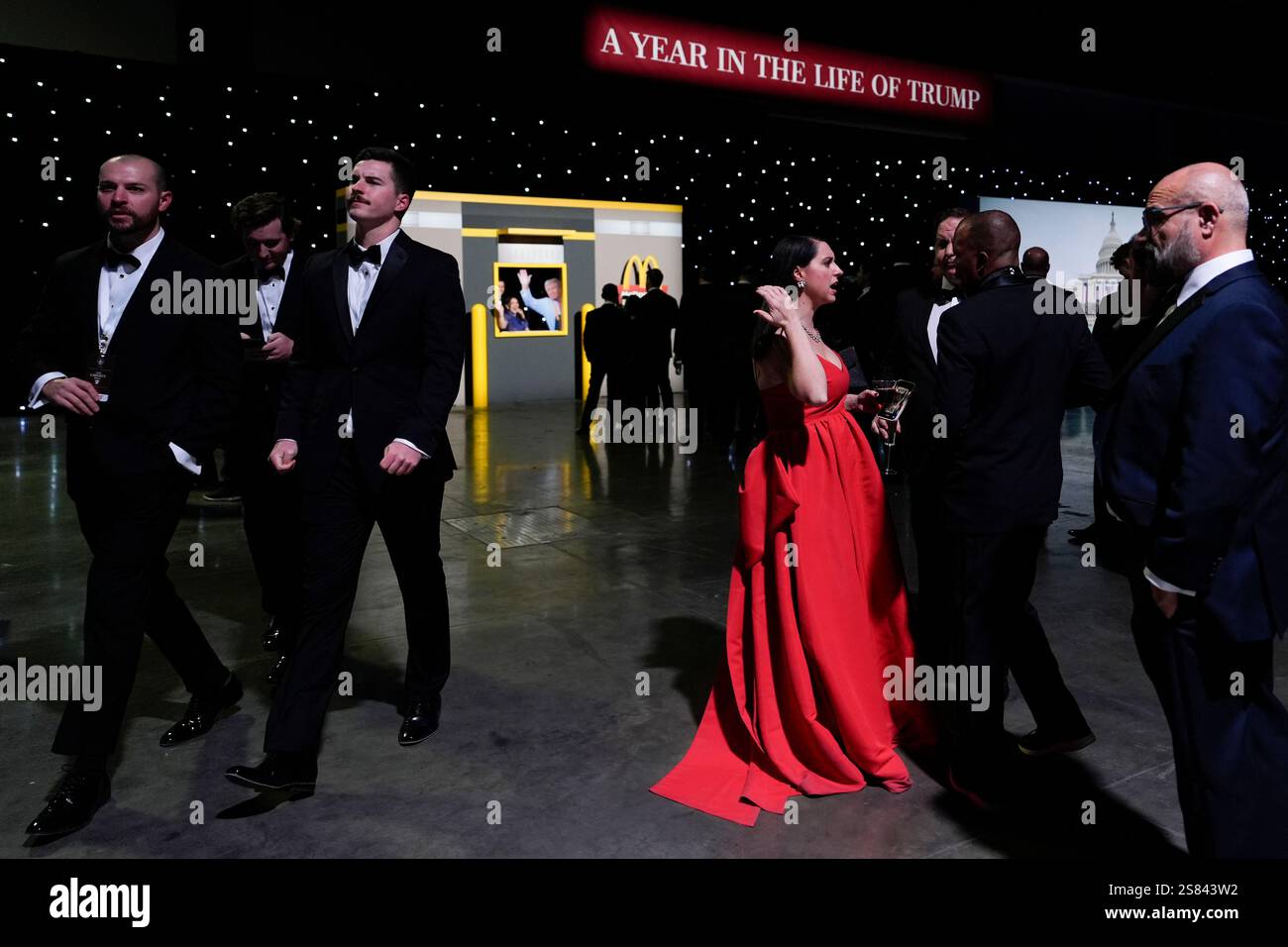 Guests mingle as the Liberty Ball gets underway before President Donald ...
