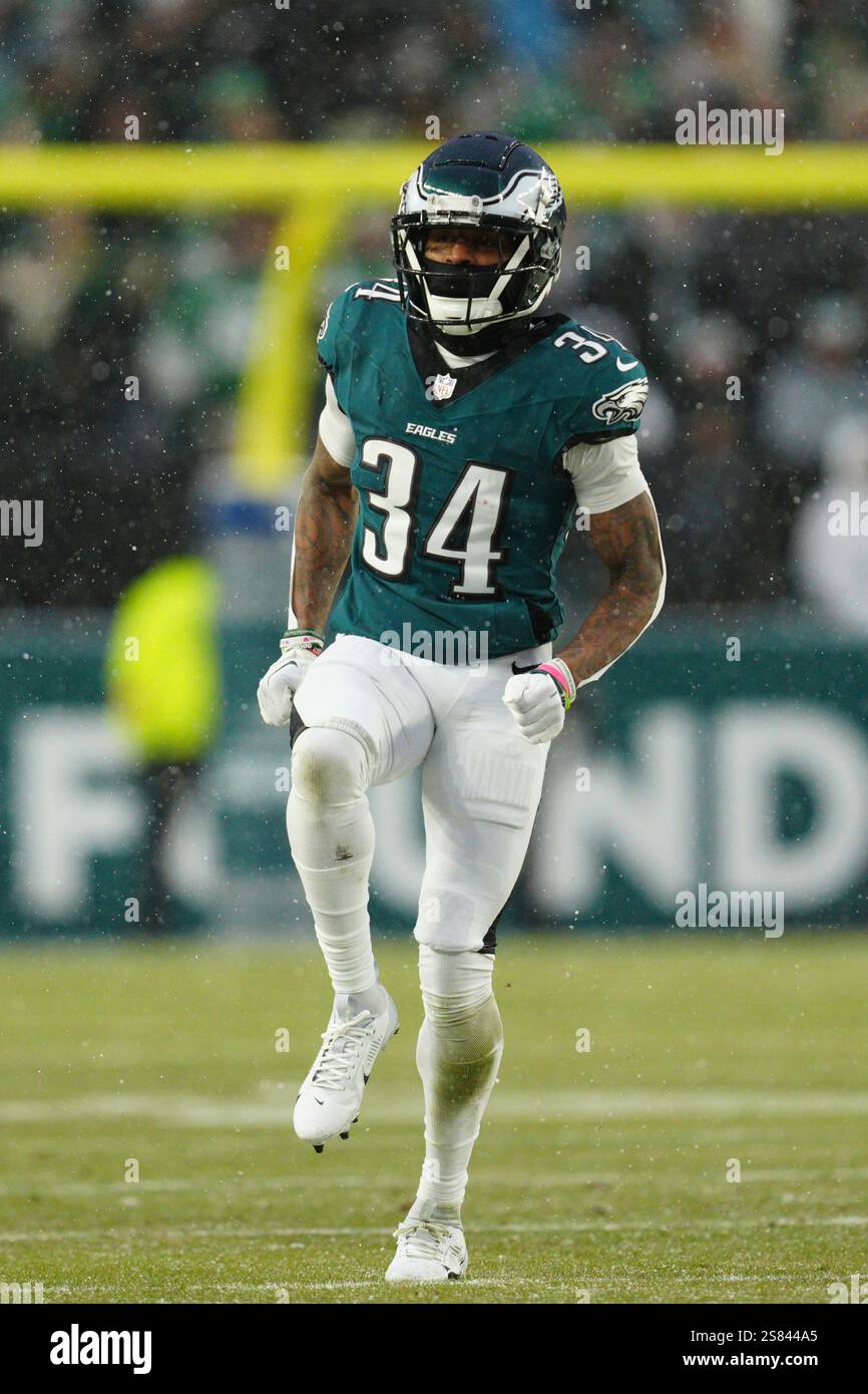 Philadelphia Eagles' Isaiah Rodgers in action during an NFL football ...