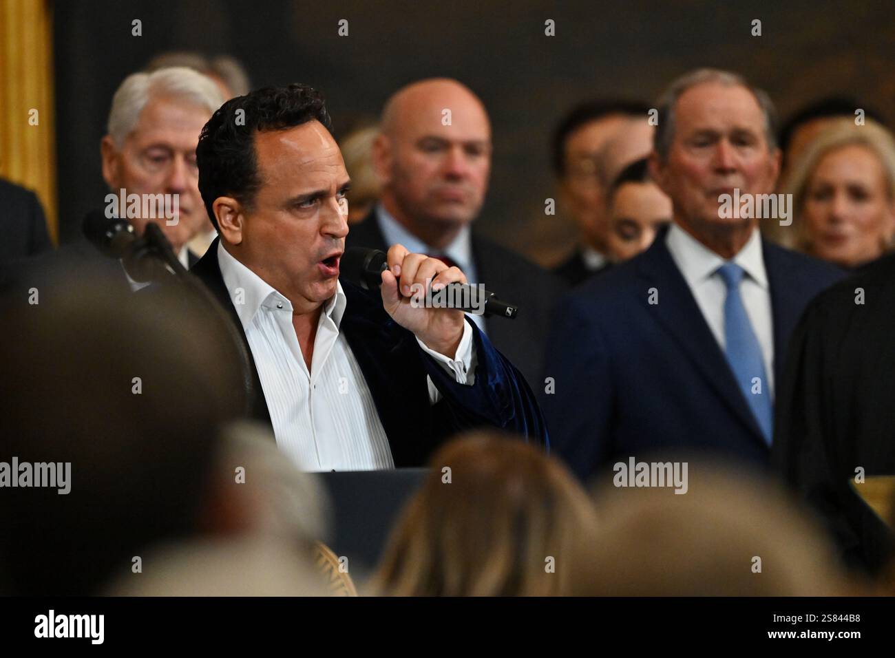 Washington , DC - January 20: Singer Christopher D. Macchio performs ...