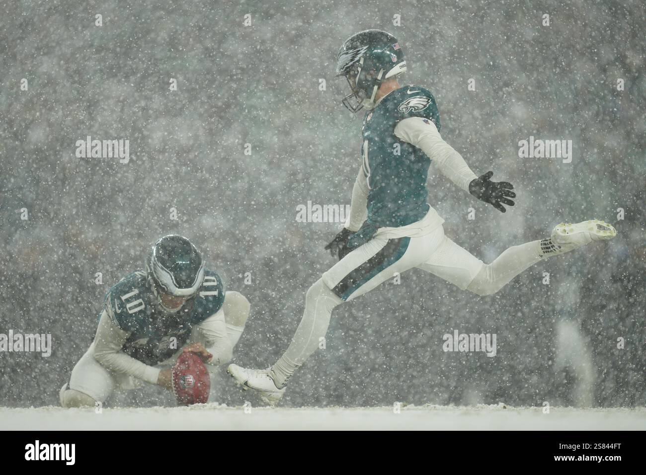 Philadelphia Eagles' Jake Elliott in action during an NFL football NFC ...