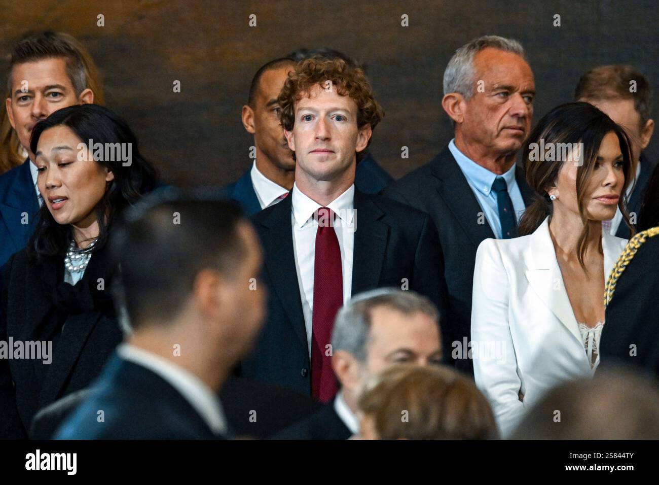 Mark Zuckerberg arrives before the 60th Presidential Inauguration in ...