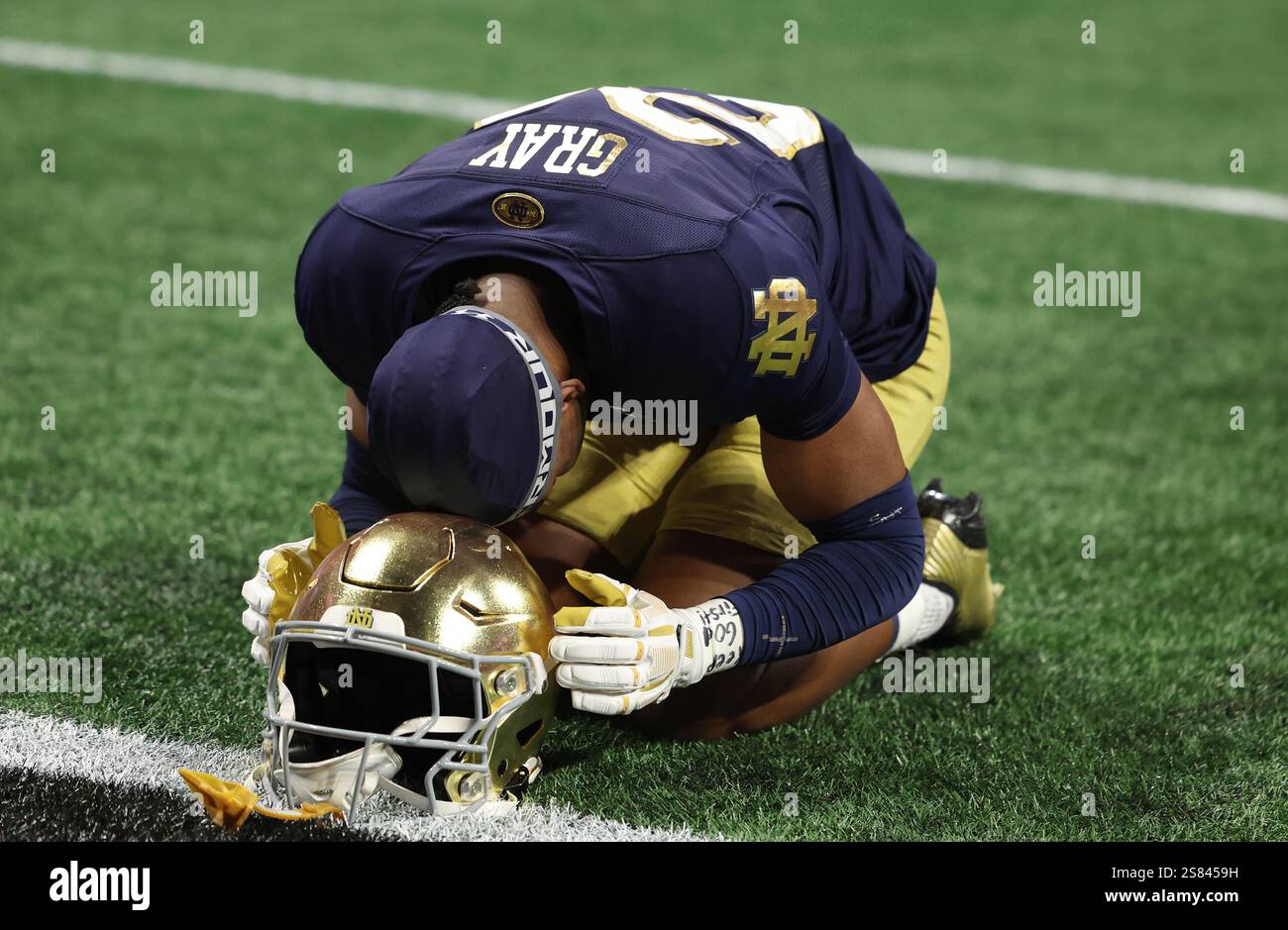 Atlanta, United States. 20th Jan, 2025. Notre Dame cornerback Christian ...