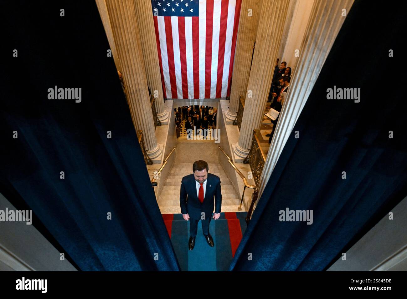 Vice President-elect JD Vance arrives at the 60th Presidential ...