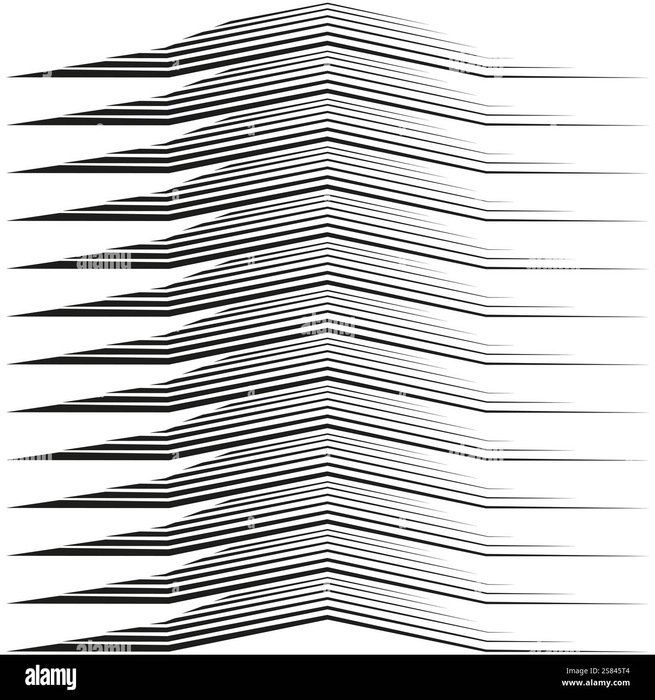 Chevron stripe pattern. Linear optical design. Bold black accents ...