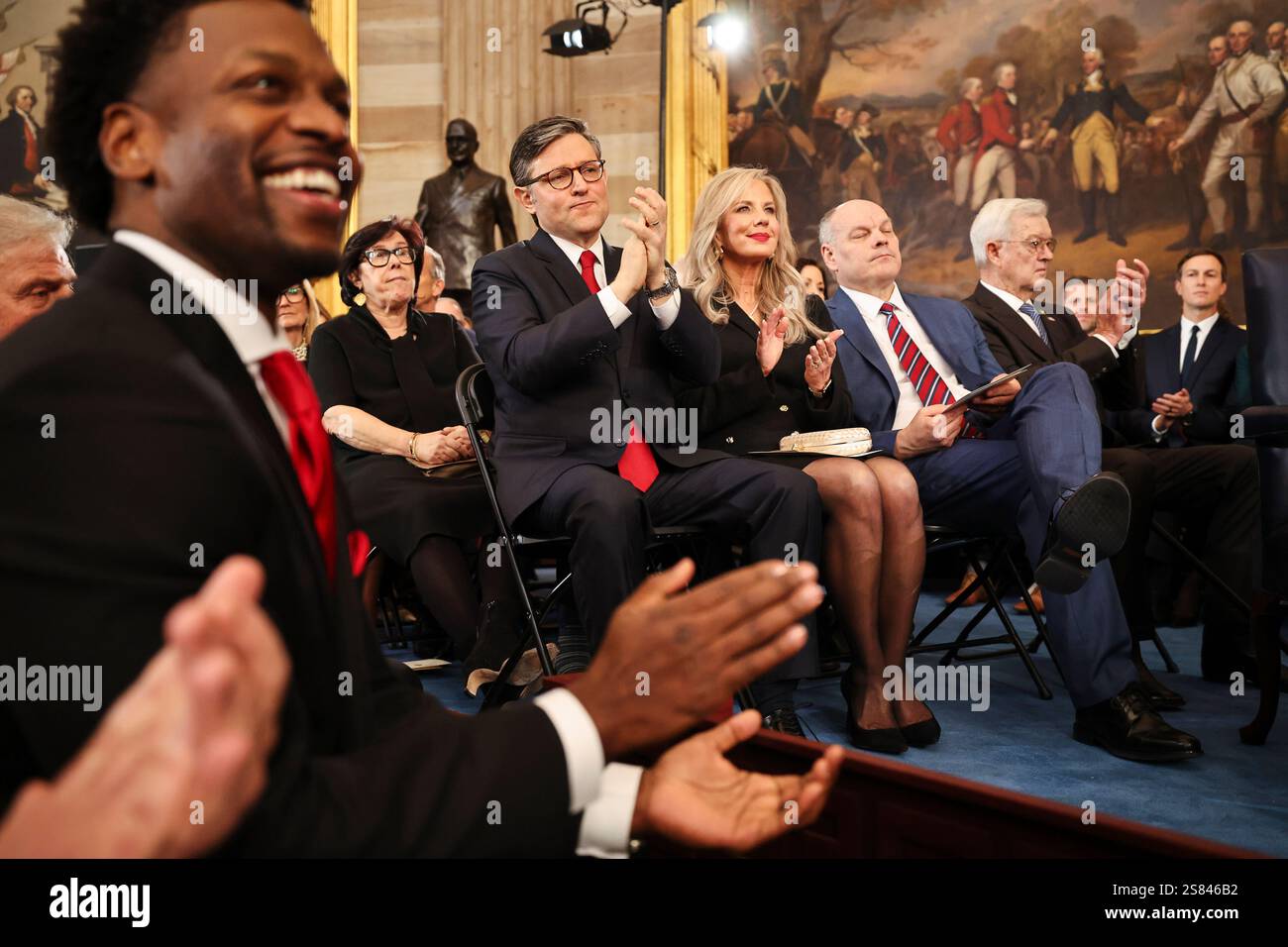 Speaker of the House Mike Johnson, R-La., and his wife, Kelly Johnson ...