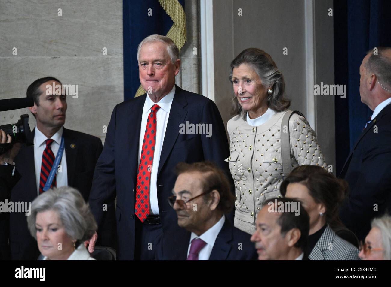 Washington, United States. 20th Jan, 2025. (L-R) Former US Vice ...