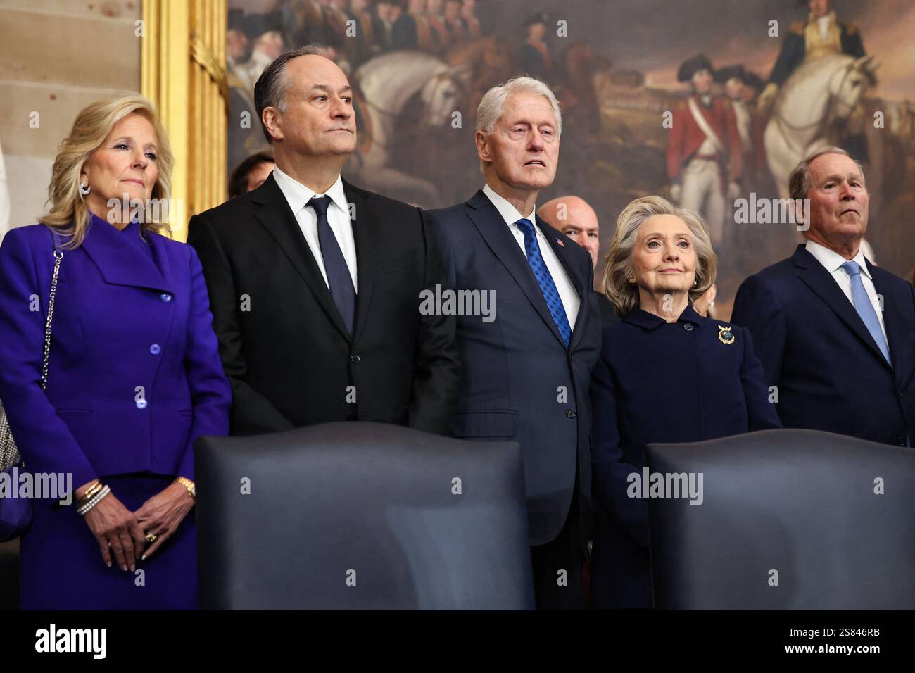 Washington, United States. 20th Jan, 2025. First Lady Jill Biden (L ...