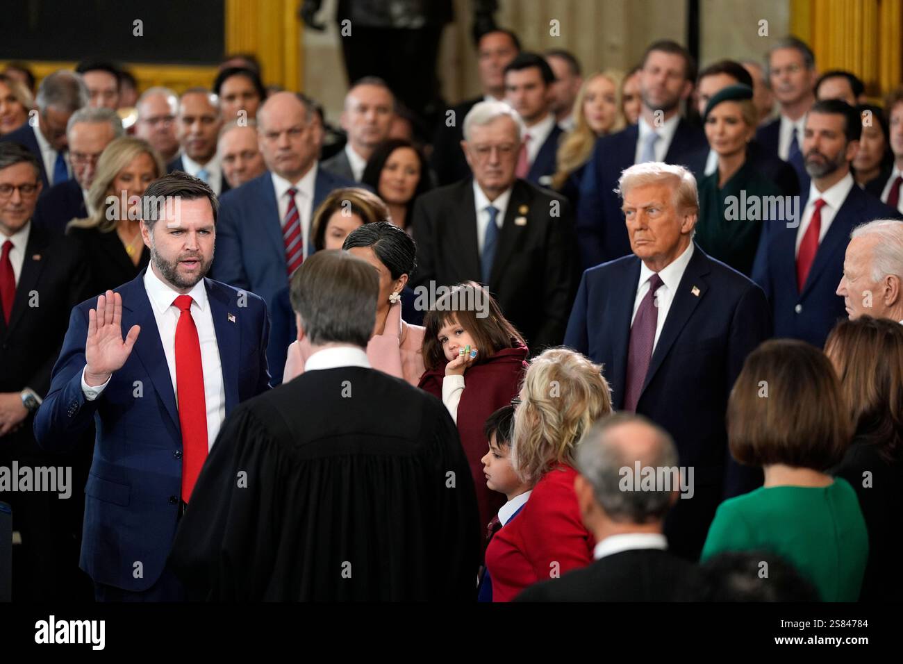 Washington, United States Of America. 20th Jan, 2025. JD Vance is sworn ...