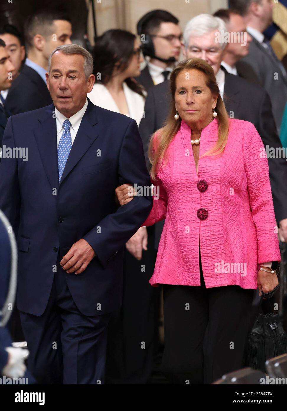 Washington, Dc, USA. 20th Jan, 2025. Former U.S. Speaker of the House ...