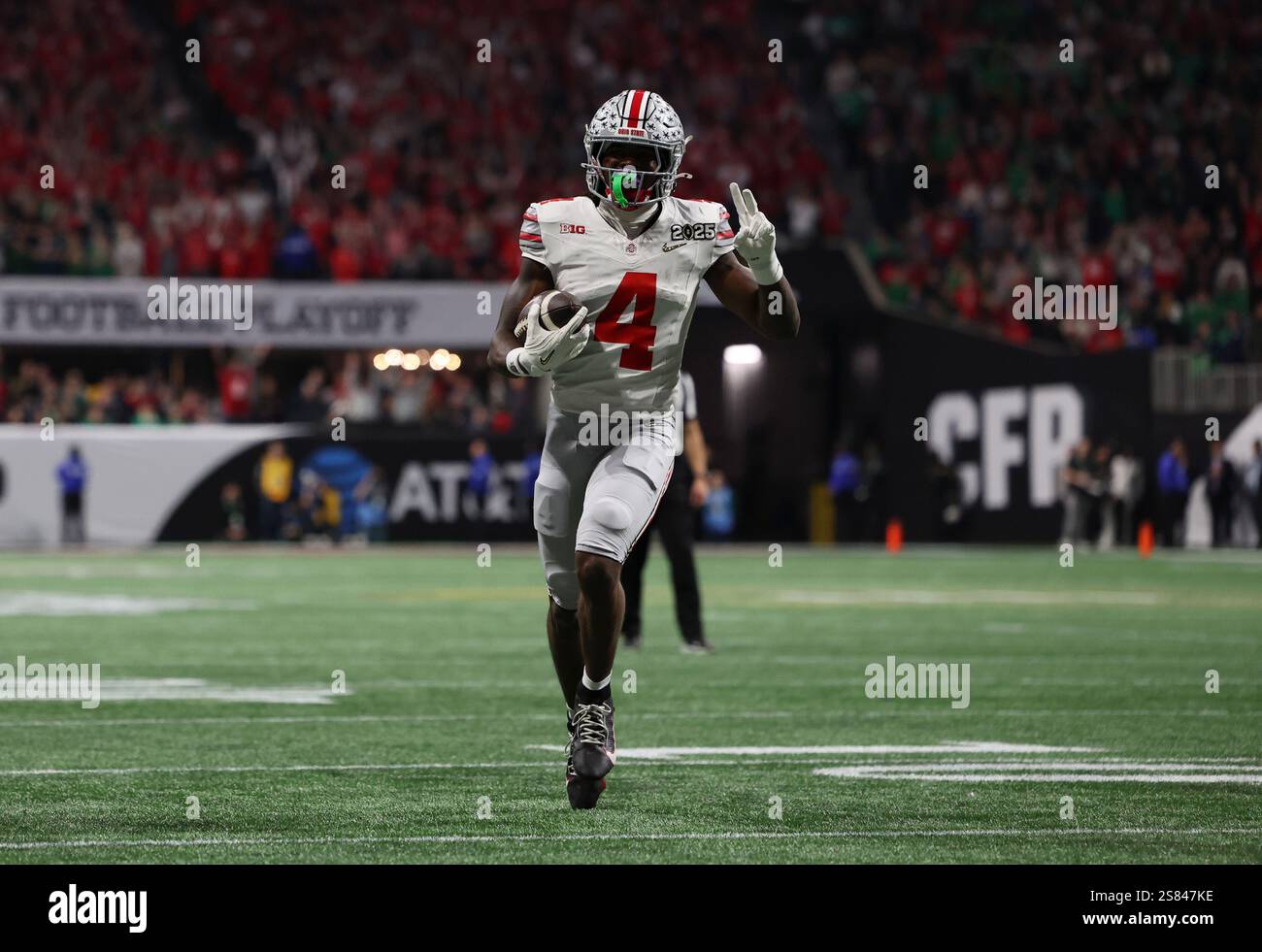 Atlanta, United States. 20th Jan, 2025. Ohio State wide receiver ...