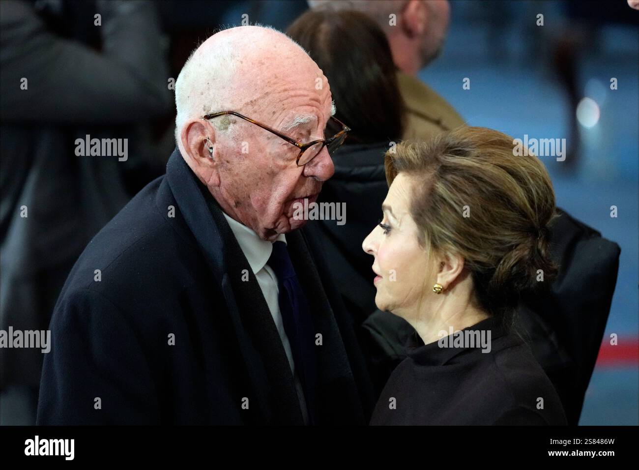 Rupert Murdoch arrives at the 60th Presidential Inauguration in the ...