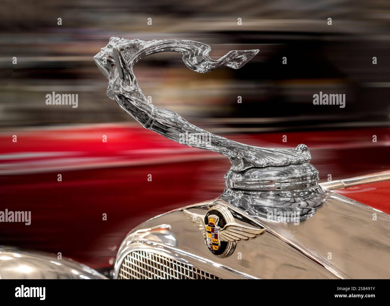 1930's Cadillac Radiator ornament The flying Goddess Stock Photo - Alamy