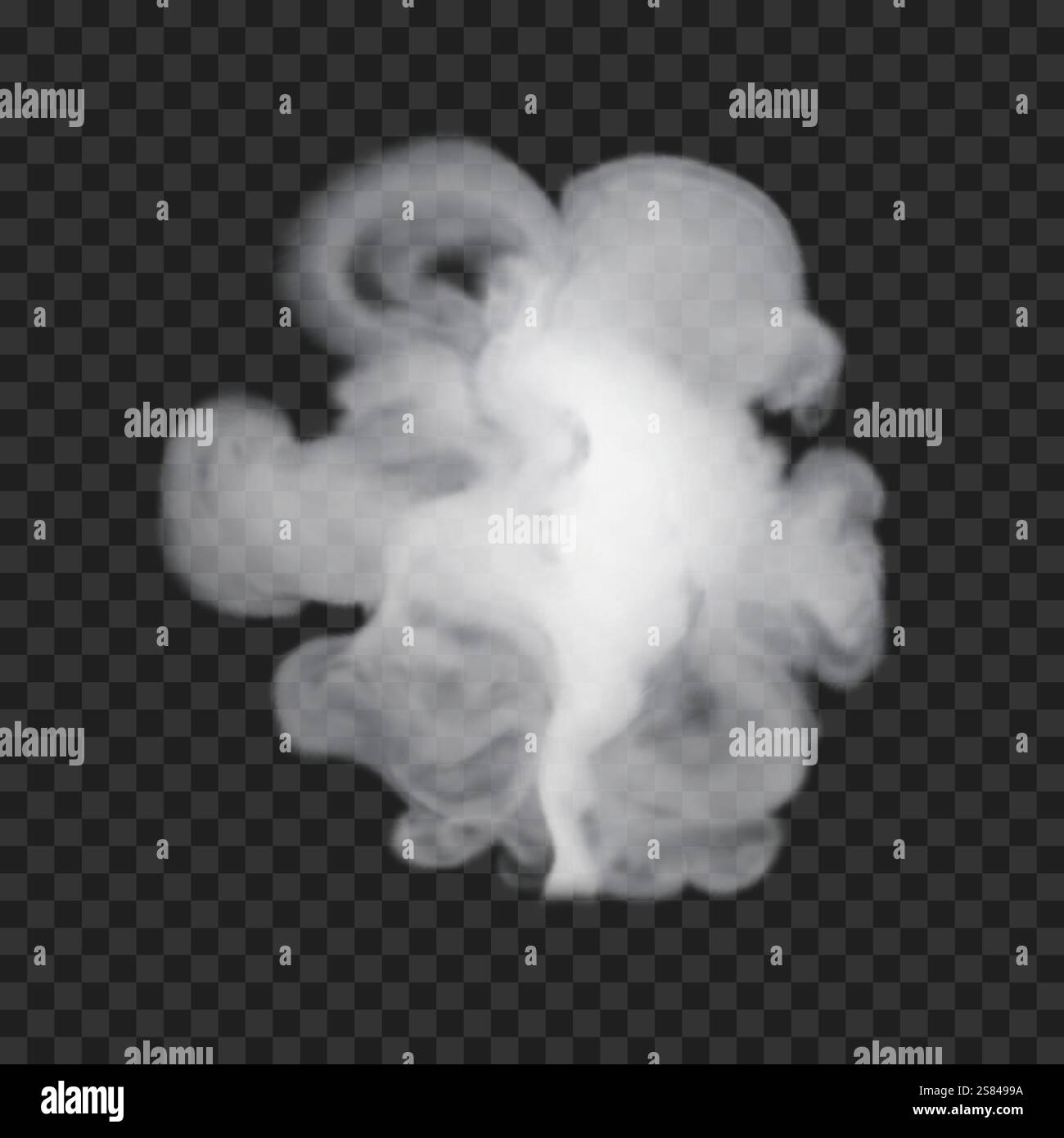 Vector white swirl smoke, vapor, steam cloud Stock Vector Image & Art ...