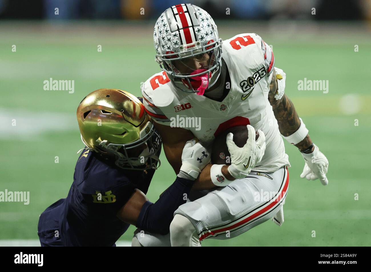 Atlanta, United States. 20th Jan, 2025. Ohio State wide receiver Emeka ...