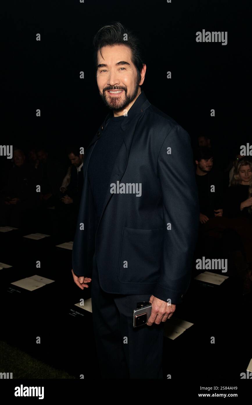 Fei Xiang aka Kris Phillips attends ZEGNA men Fall/Winter 2025-2026 ...