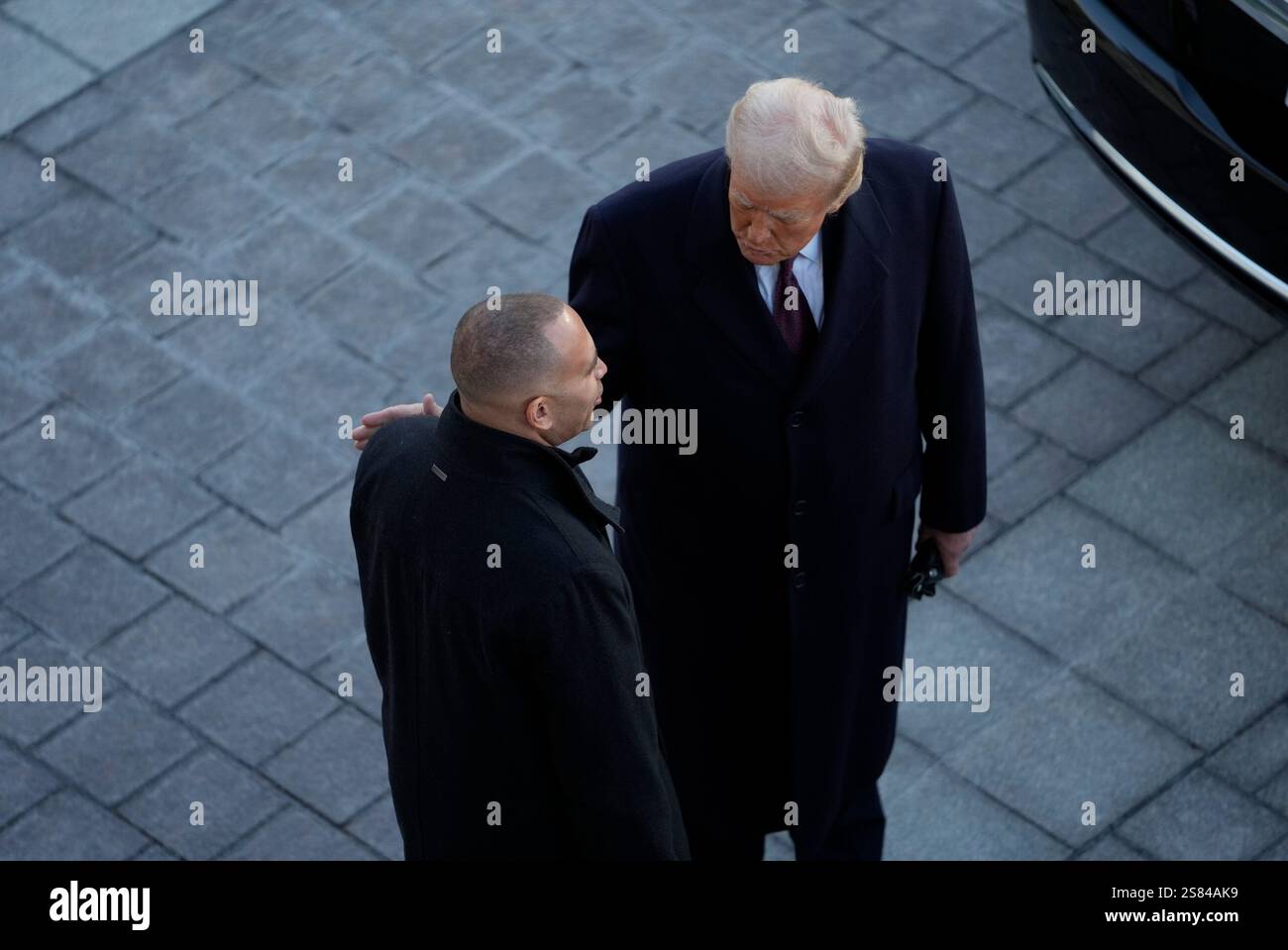 2Jan 20, 2025; Washington, DC, USA; President Donald Trump speaks with ...