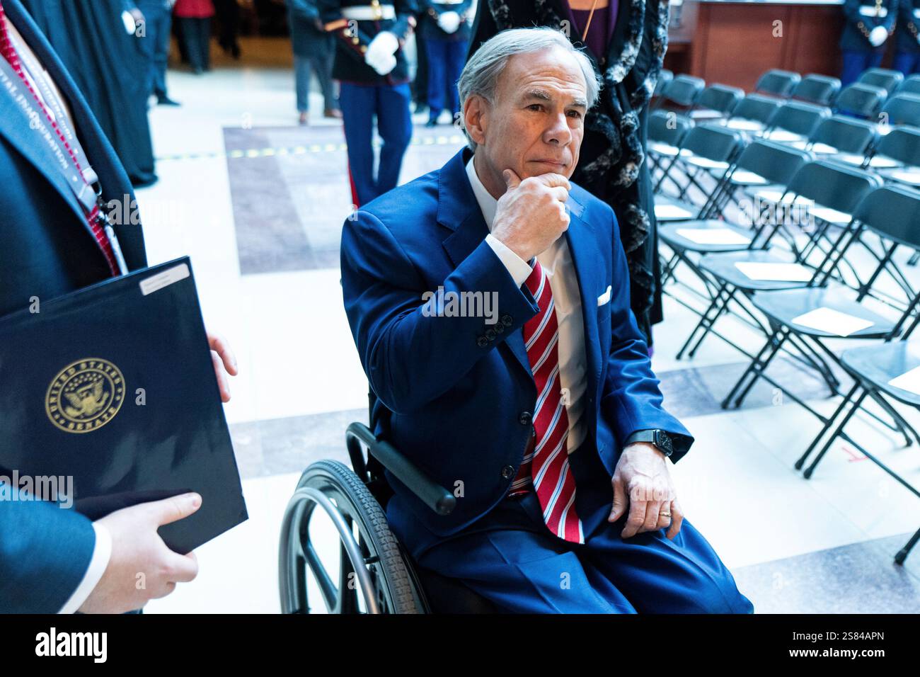 UNITED STATES - JANUARY 20: Texas Governor Greg Abbott arrives in the ...