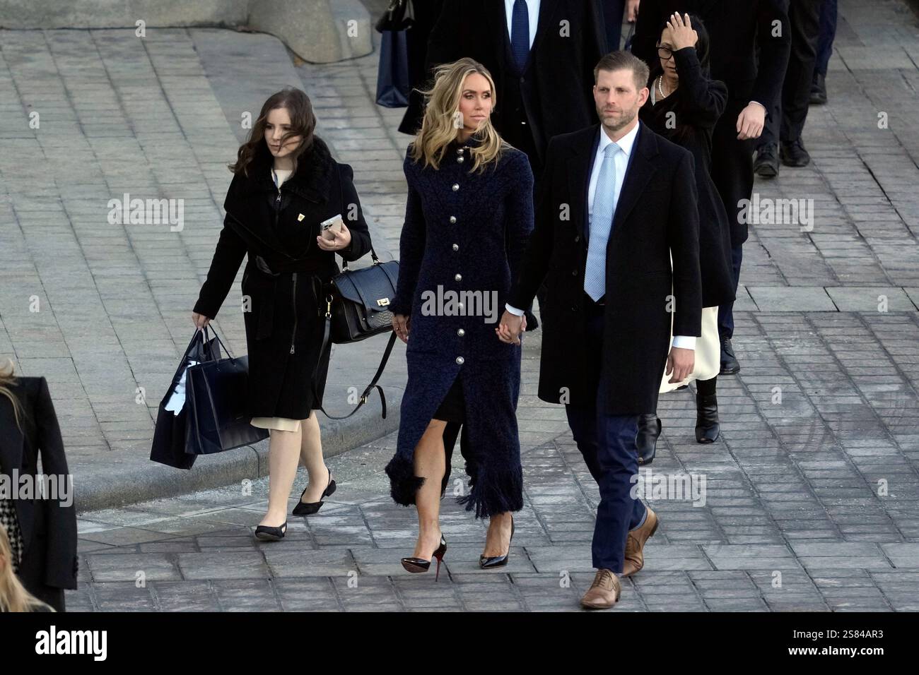 Jan 20, 2025; Washington, DC, USA; Lara Trump and Eric Trump depart at ...