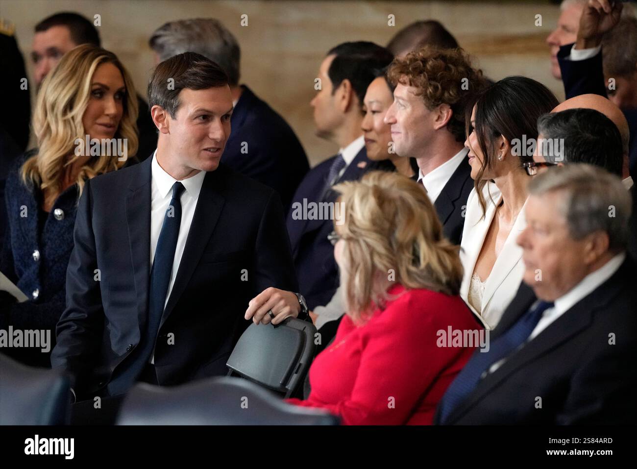Lara Trump and Eric Trump talks with Facebook CEO Mark Zuckerberg ...