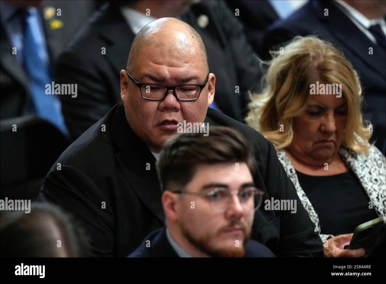 Steven Cheung attends the 60th Presidential Inauguration in the Rotunda ...