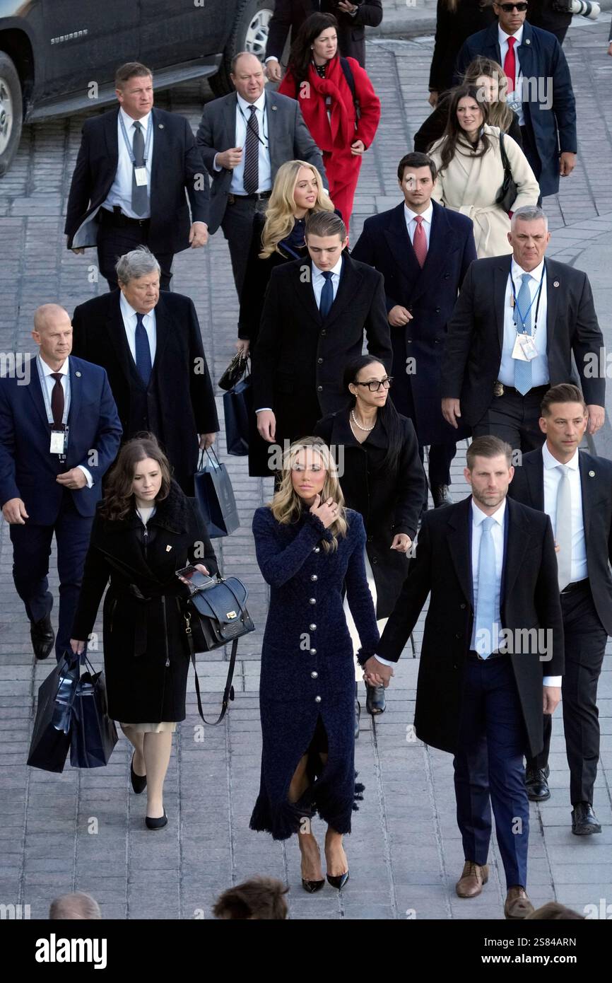 Jan 20, 2025; Washington, DC, USA; Lara Trump and Eric Trump, front ...
