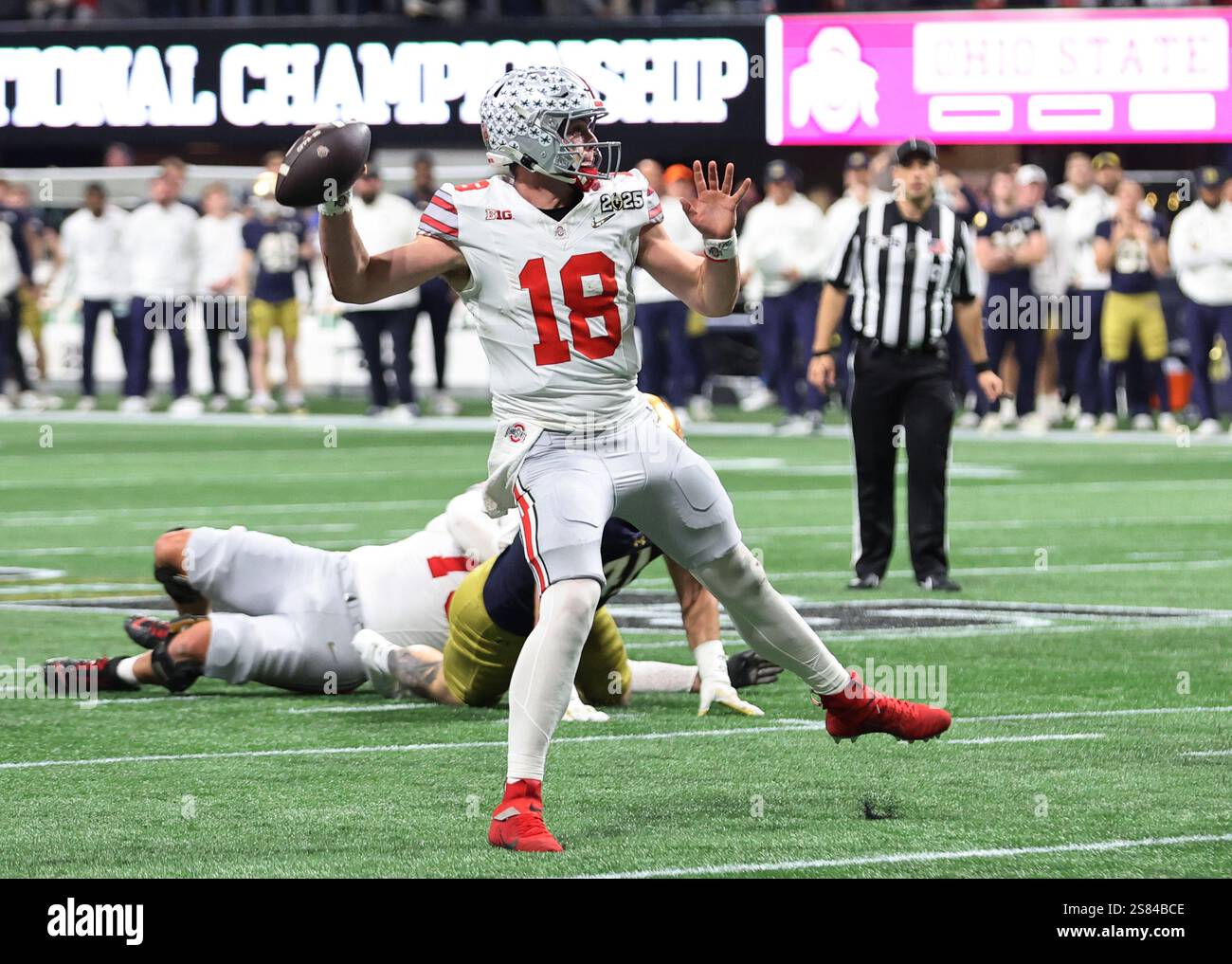 Atlanta, United States. 21st Jan, 2025. Ohio State quarterback Will ...