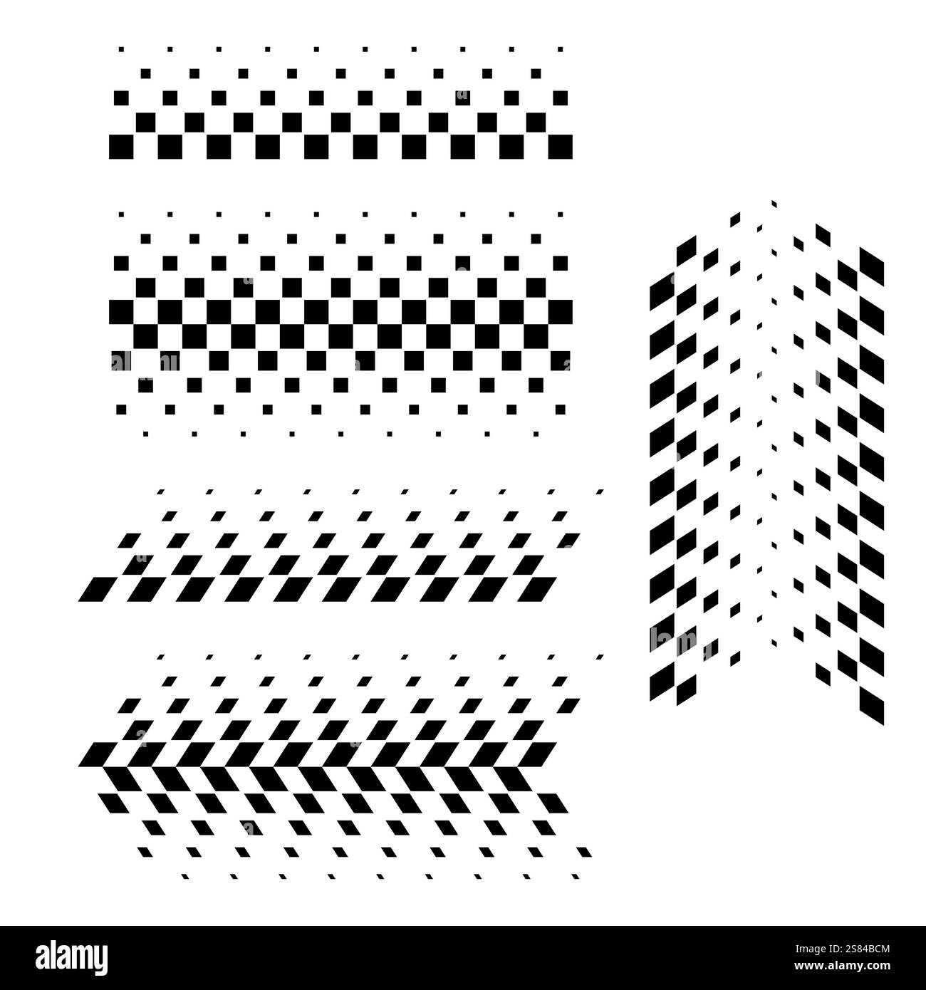 Checkered patterns set Stock Vector Image & Art - Alamy