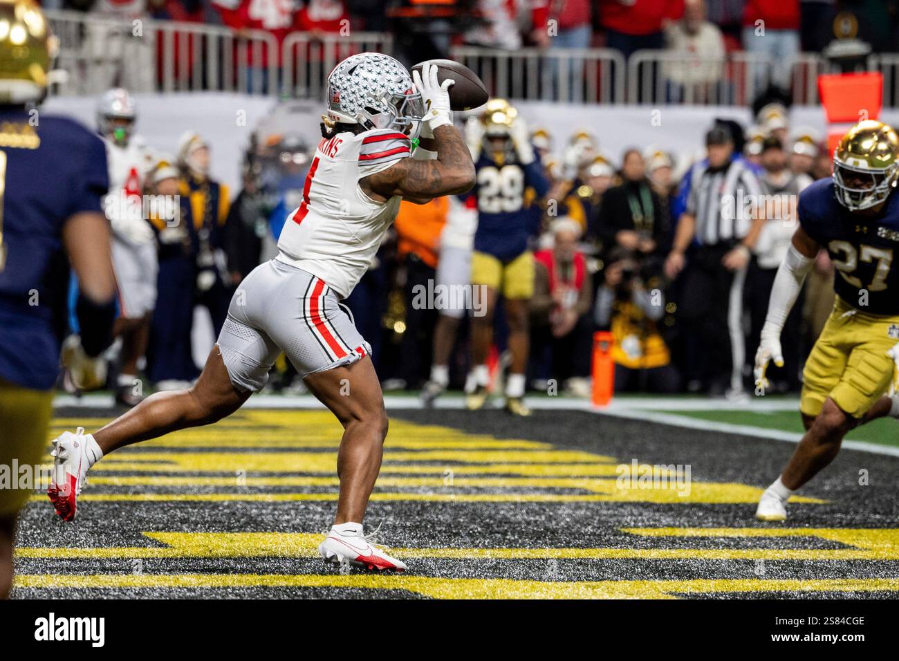 January 20, 2025: Ohio State running back Quinshon Judkins (1) makes a ...