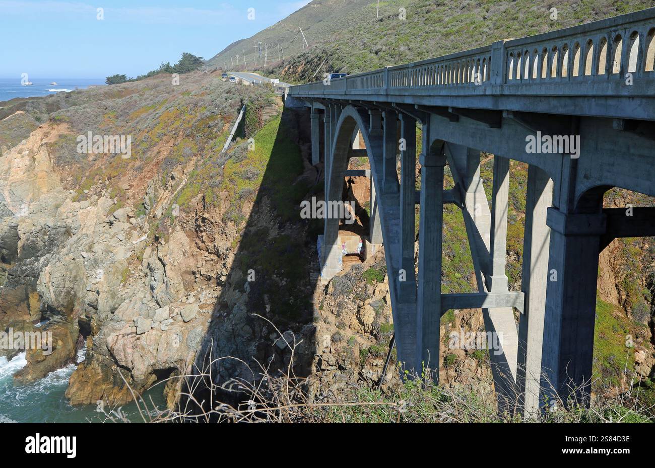 Granite Canyon Bridge, California Stock Photo - Alamy