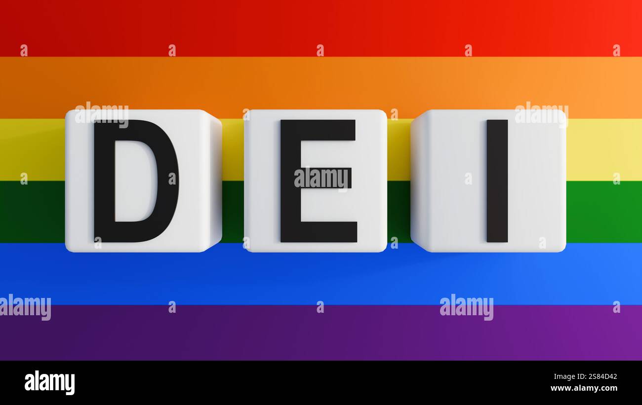 3d rendering of wooden blocks spelling "DEI" (Diversity, Equity, and ...