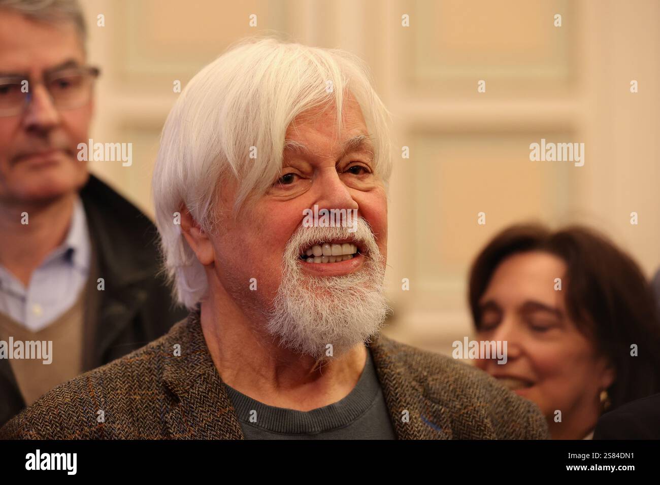 Marseille, France. 20th Jan, 2025. Paul Watson seen during his visit to ...