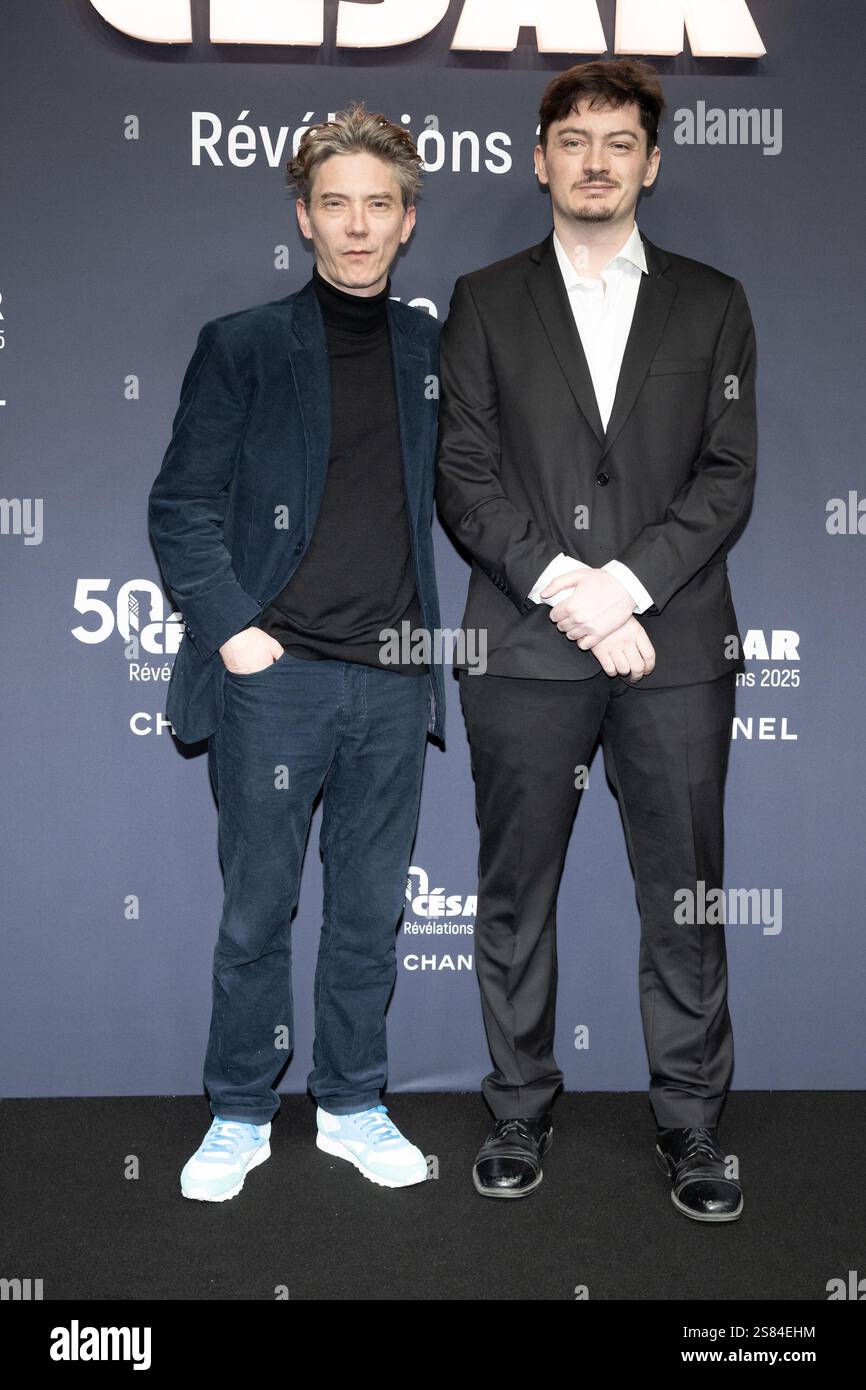 Paris, France. 20th Jan, 2025. Swann Arlaud and Charles Peccia Galletto ...