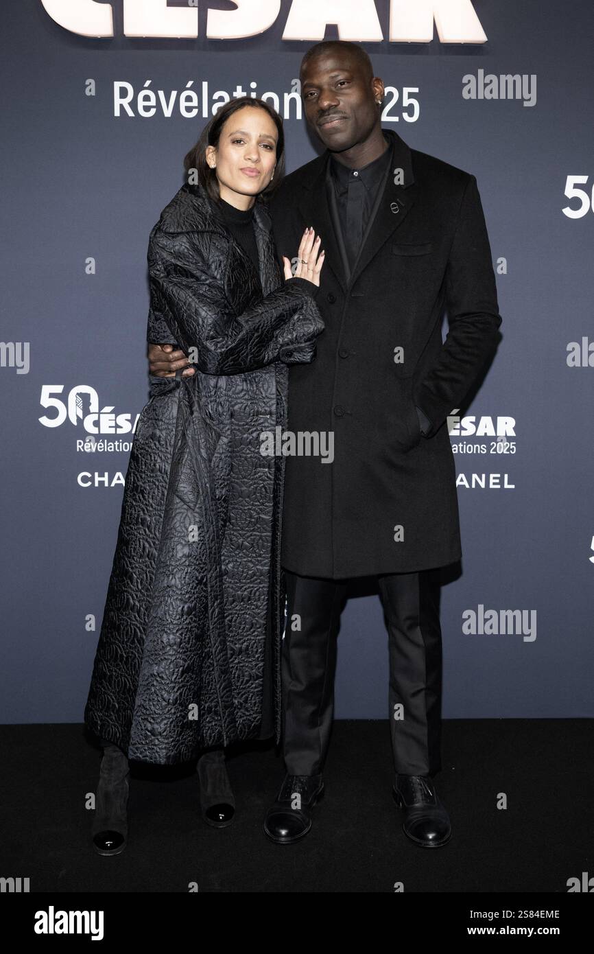 Paris, France. 20th Jan, 2025. Mati Diop and Erwan Fale attend the ...
