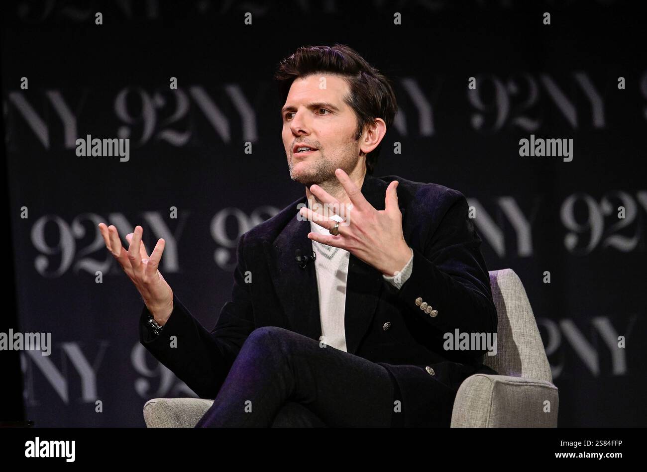 Actor Adam Scott discusses the Apple TV+ series "Severance" season two ...