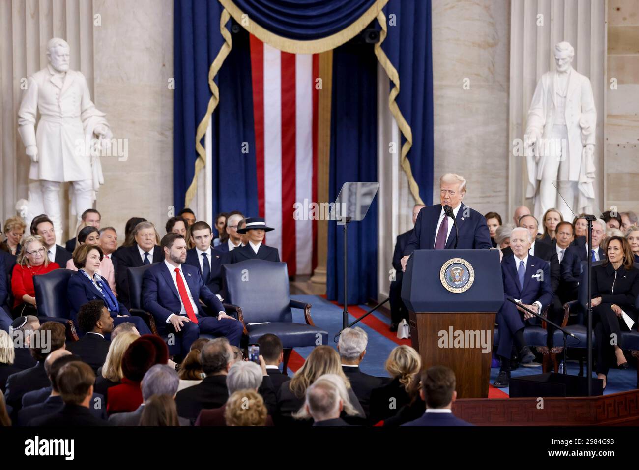 Washington, United States. 20th Jan, 2025. US President Donald Trump ...