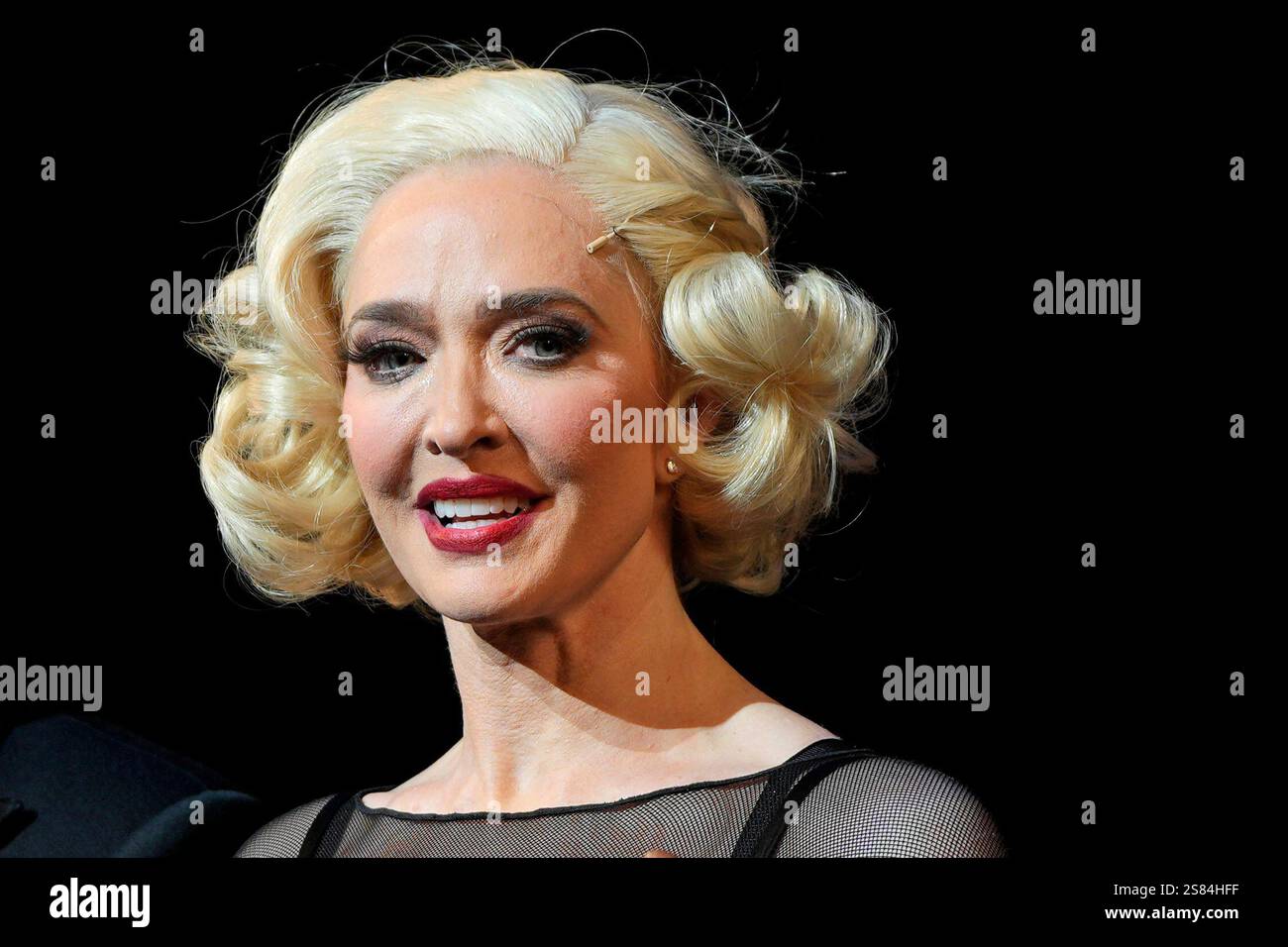 Erika Jayne appears at the curtain call following her performance in ...