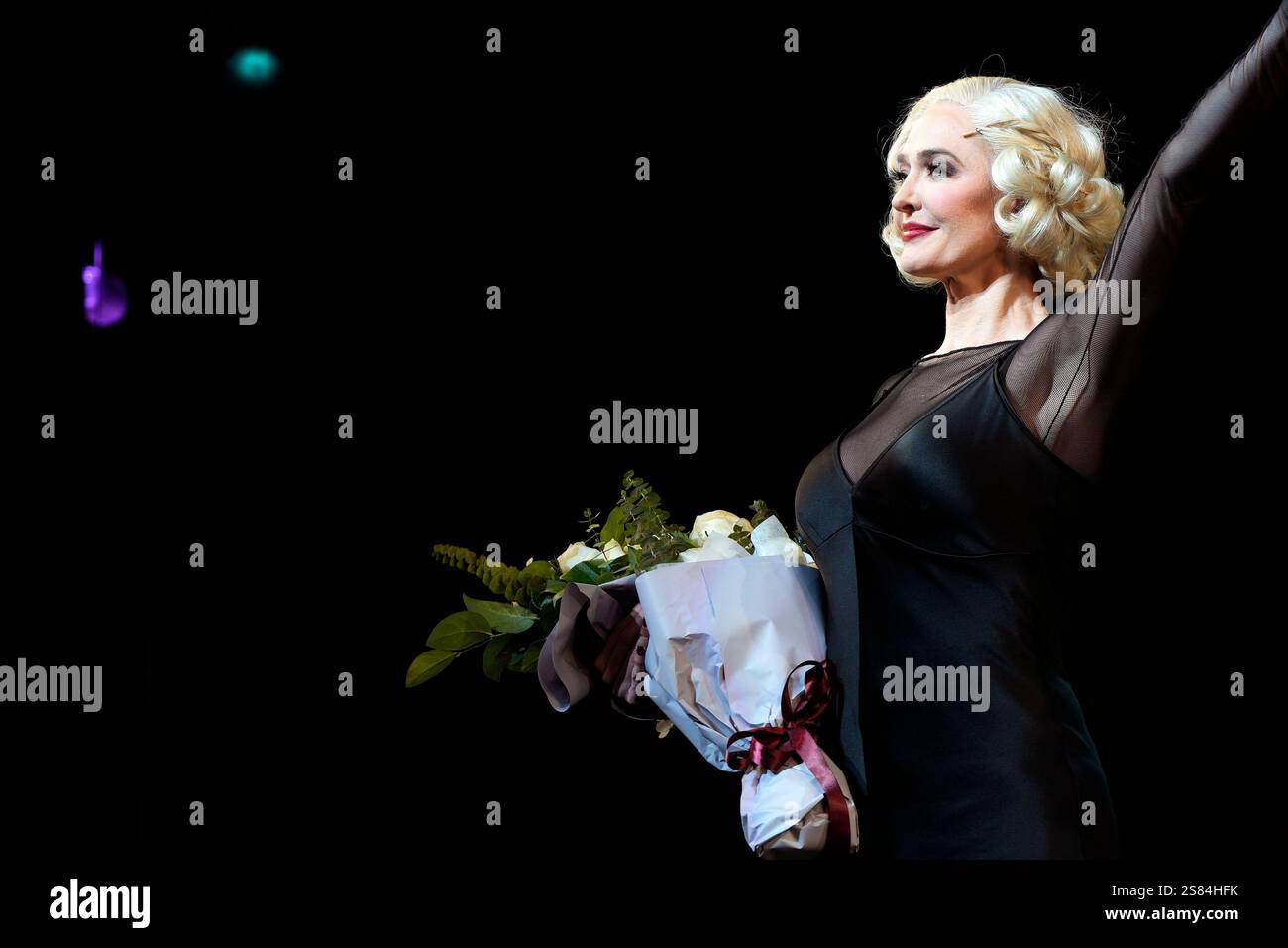 Erika Jayne appears at the curtain call following her performance in ...