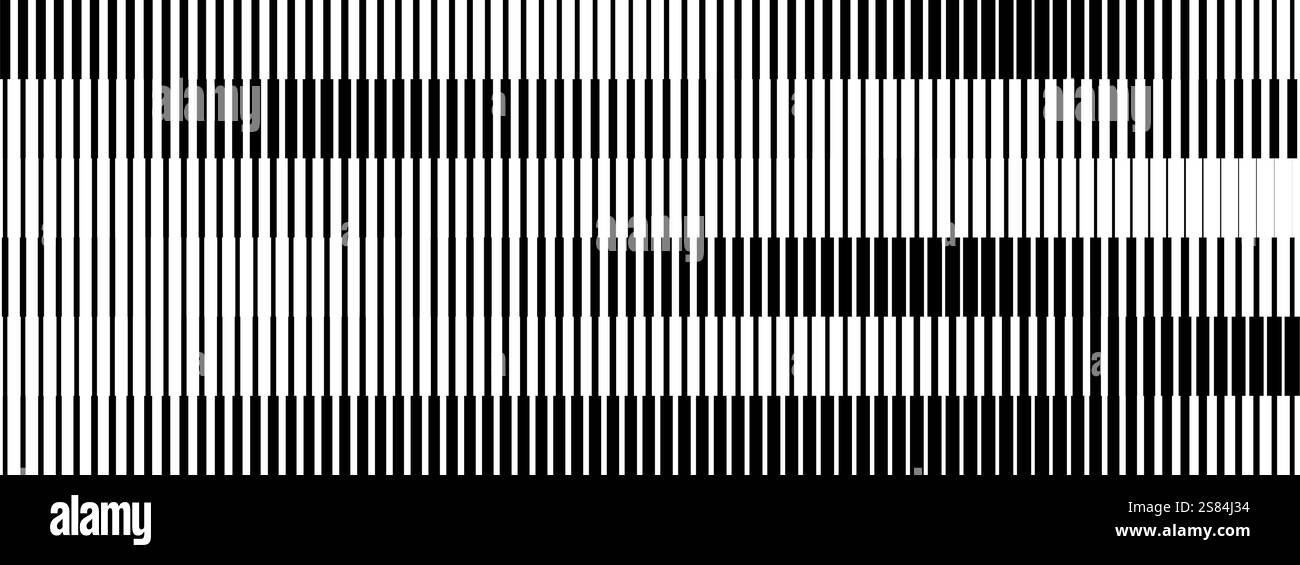 Black and white striped halftone gradient strips. Fading line gradation ...