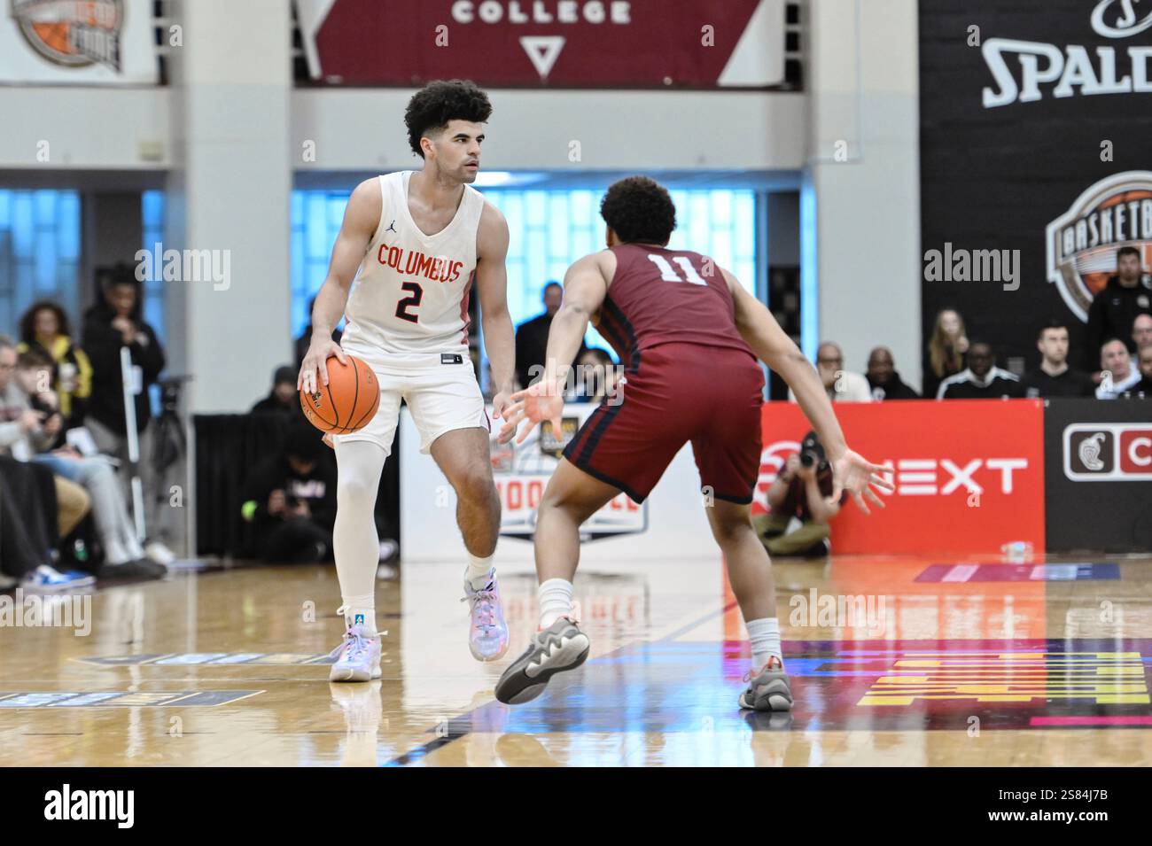 SPRINGFIELD, MA - JANUARY 20: Cayden Boozer of Christopher Columbus (2 ...