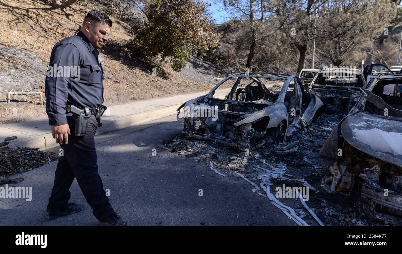 Pacific Palisades, California, USA. 16th Jan, 2025. A Los Angeles ...