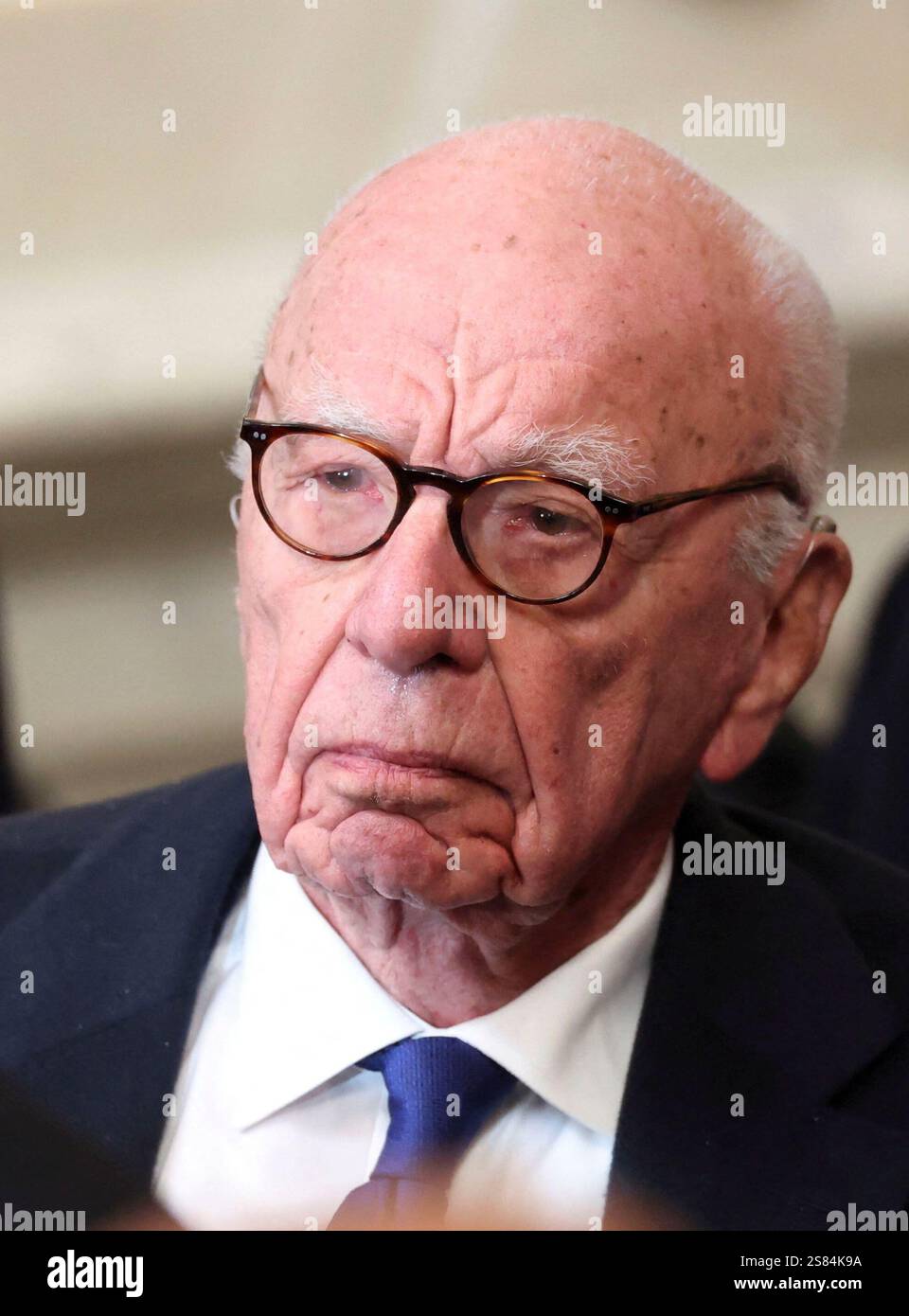 Washington DC, USA. 20th Jan, 2025. Rupert Murdoch looks on ahead of ...
