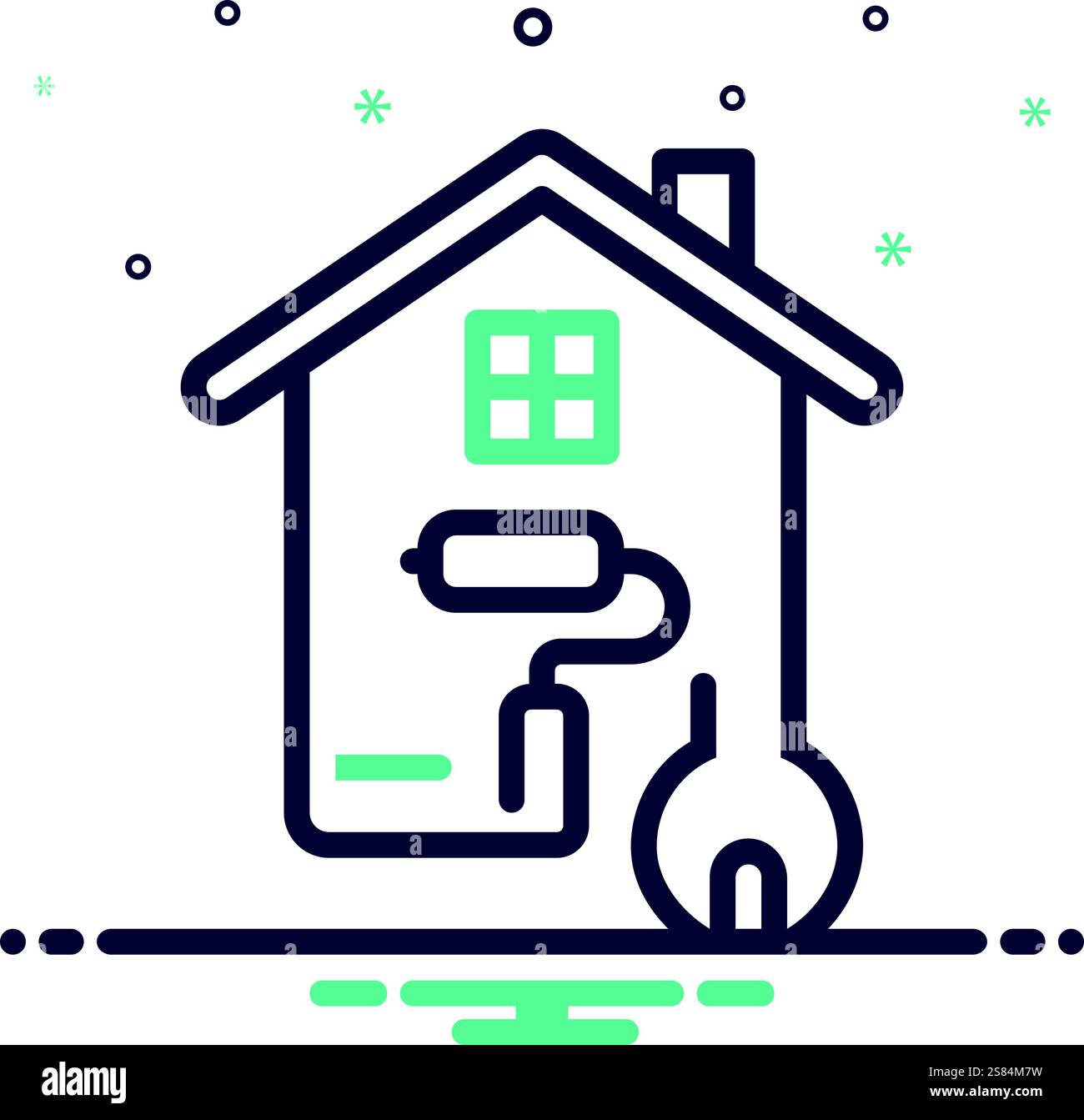 Home refurbishment icon hi-res stock photography and images - Alamy