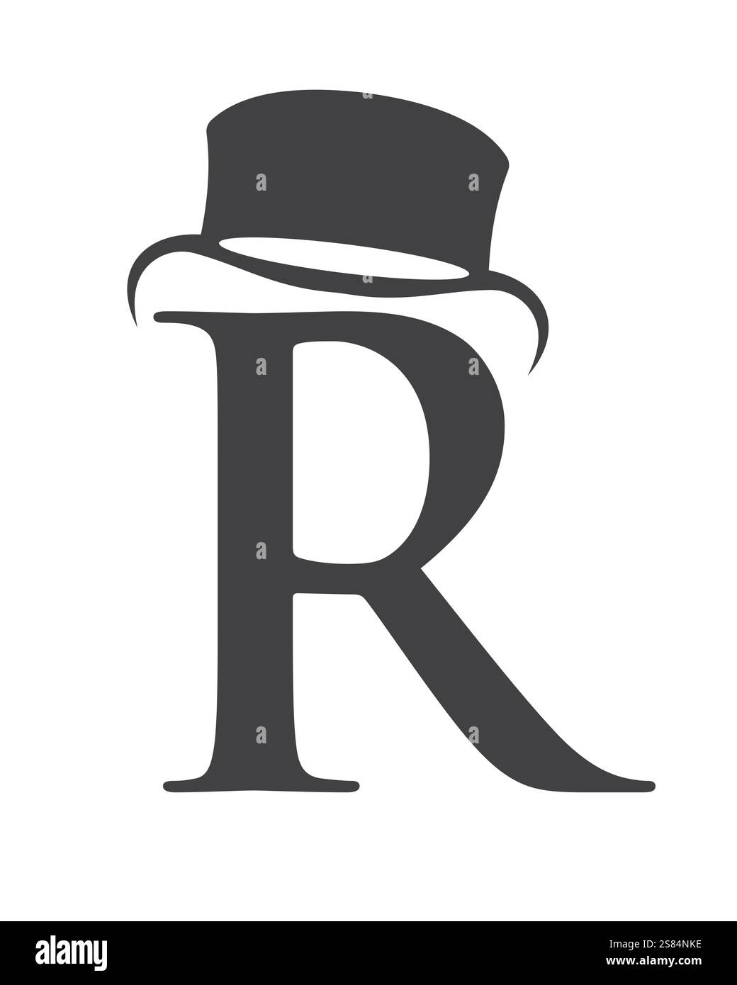 Initial Letter R Hat Logo Concept For Magic Hat Symbol Vector Stock ...