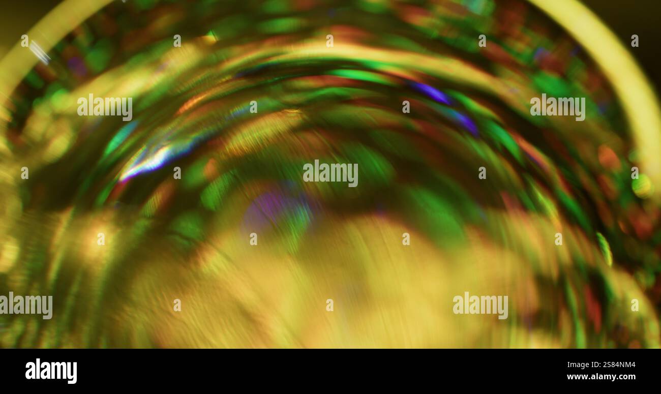 Blur strobe. Shimmering shine. Light pass through faceted arc. Blinking ...