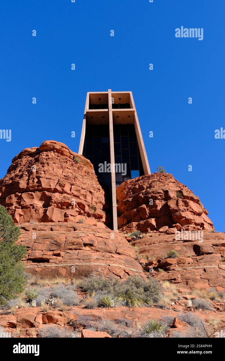 Sedona, AZ, USA - 20 Jan 2025 - Chapel of the Holy Cross church in ...