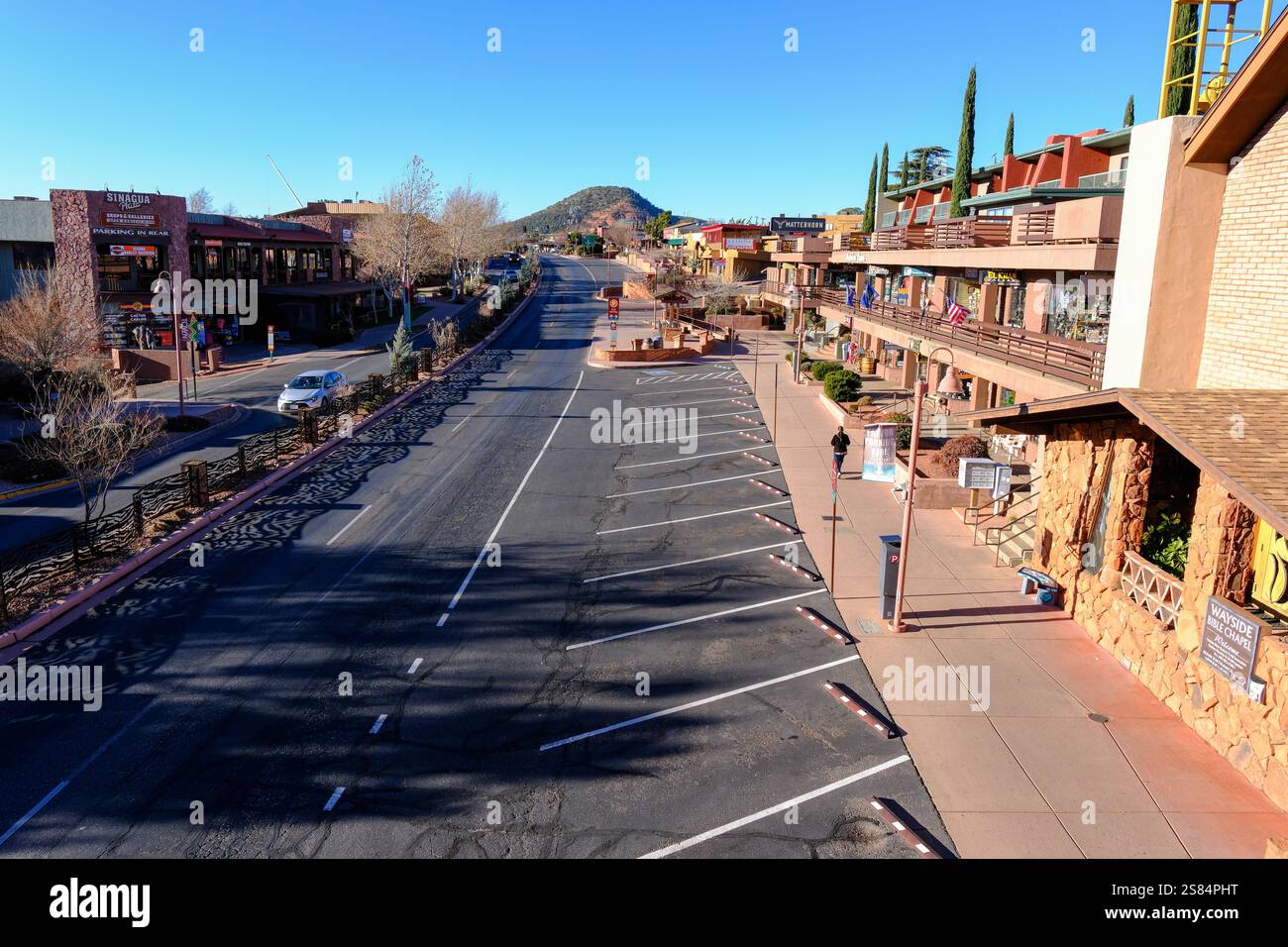 Sedona, Arizona - 20 Jan 2025 - The Main Street in Sedona, Arizona in ...