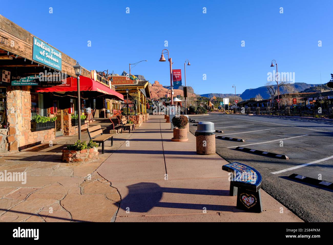 Sedona, Arizona - 20 Jan 2025 - The Main Street in Sedona, Arizona in ...