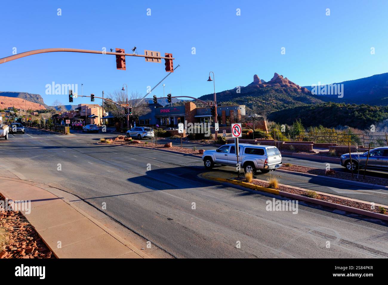 Sedona, Arizona - 20 Jan 2025 - The Main Street in Sedona, Arizona in ...