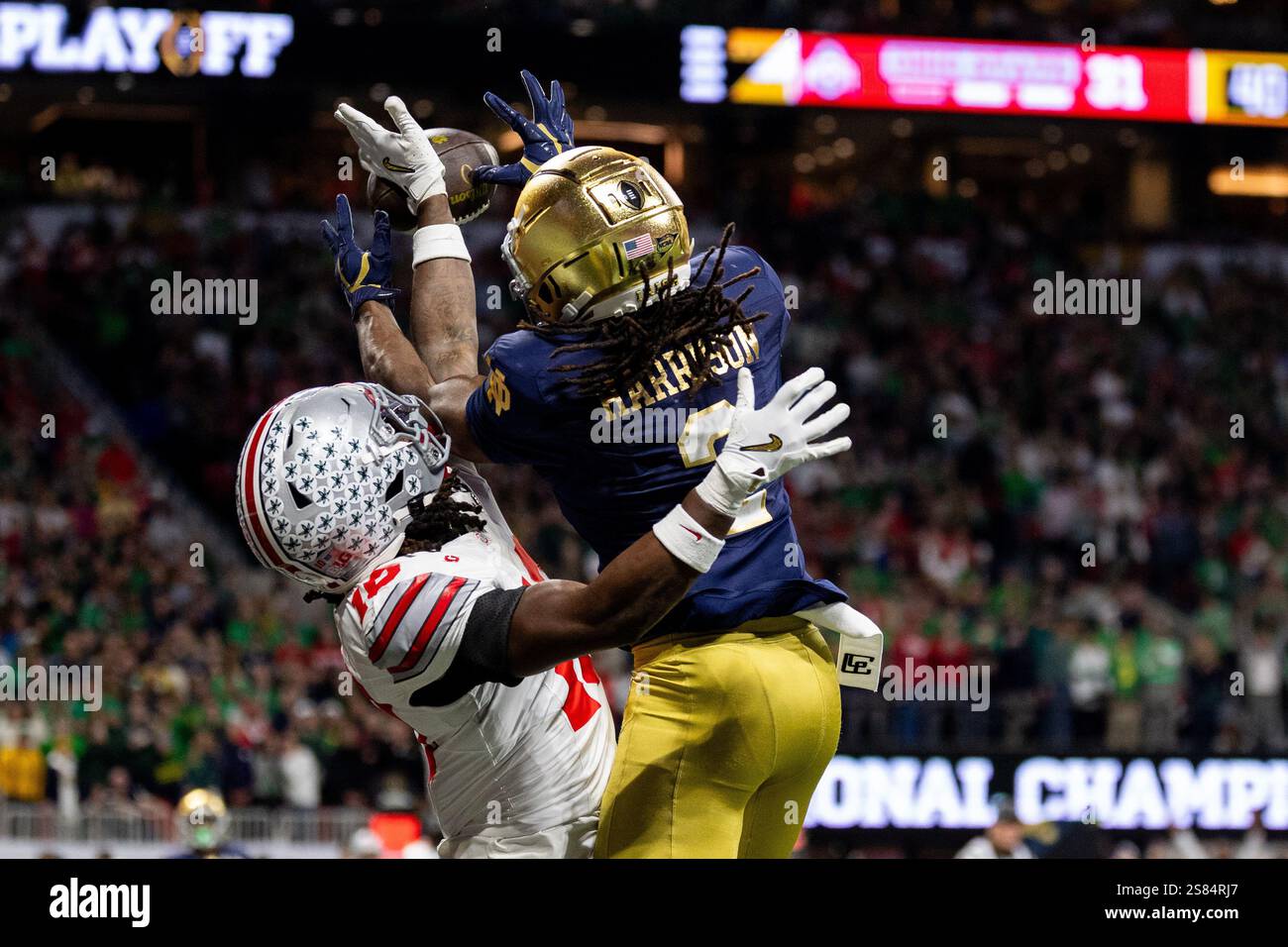 Atlanta, GA, USA. 20th Jan, 2025. Ohio State cornerback Denzel Burke ...