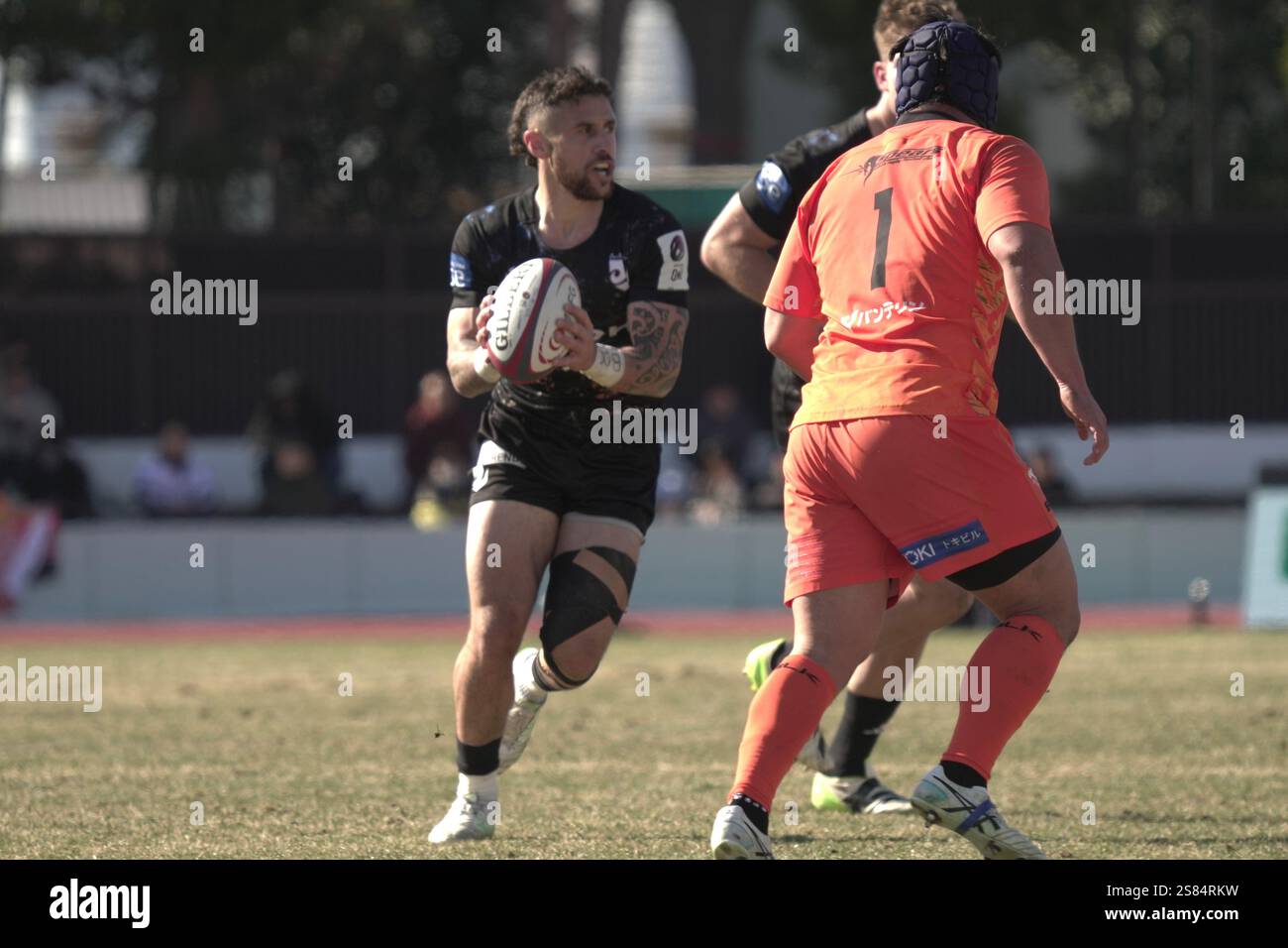 BlackRams' TJ Perenara during the 2024-25 Japan Rugby League One match ...